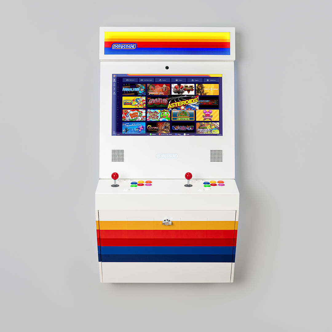 Striped Sente + Marquee: White – Polycade