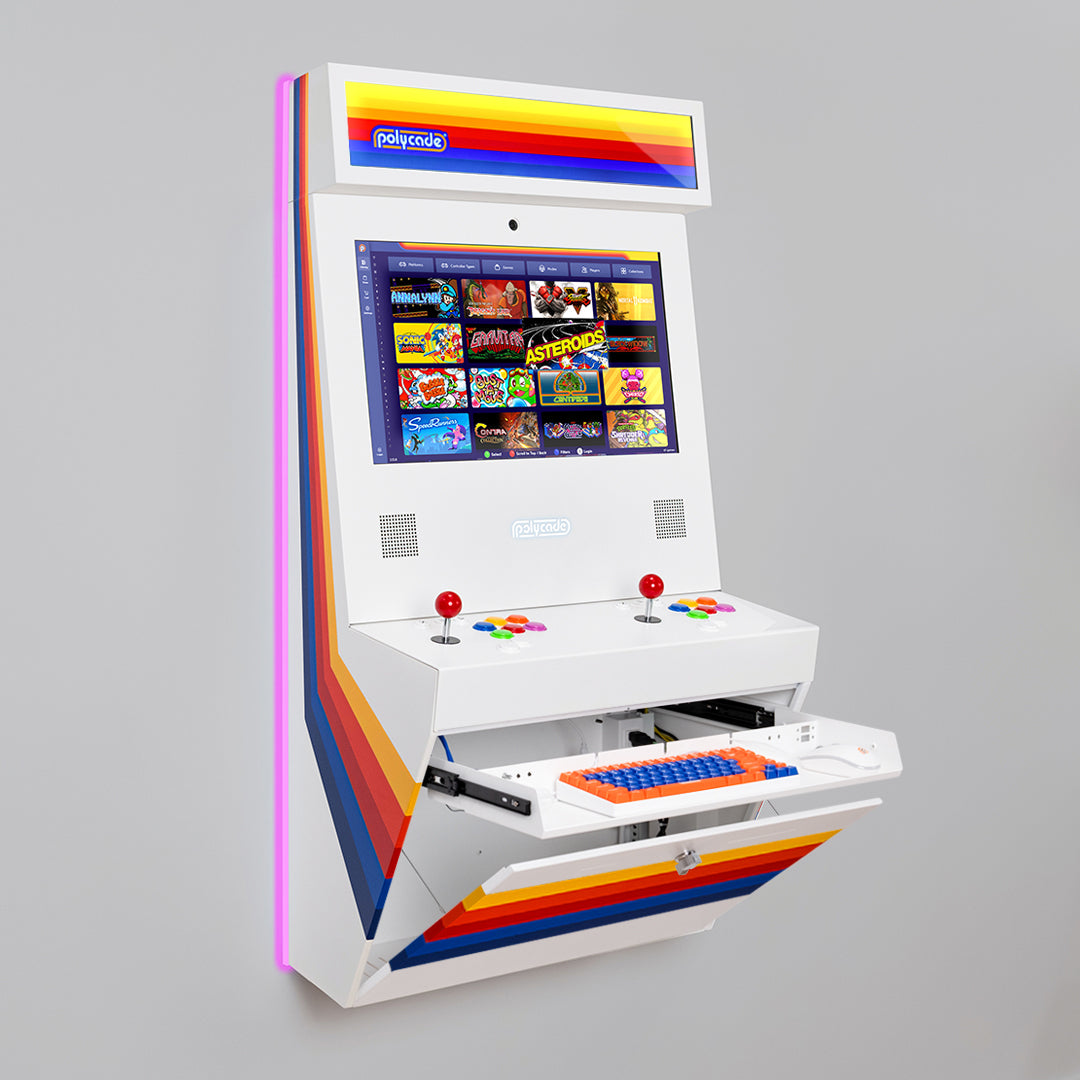 Striped Sente + Marquee: White – Polycade